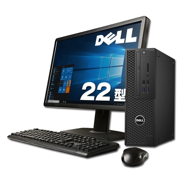 DELL Precision Tower 3420 22型液晶セット デスクトップパソコン 第6世代 Core i5 6500 メモリ8GB ...
