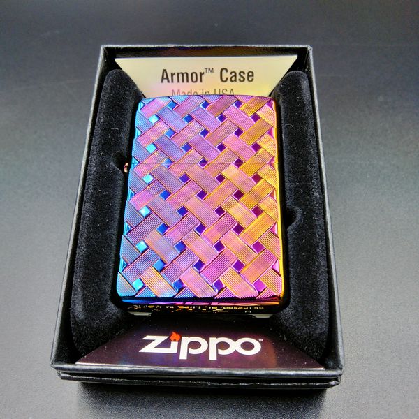 ZIPPO ARMOR WIRE MESH ワイヤーメッシュ2 R TCレインボー チタンコーティング両面加工 アーマー ジッポー | ZIPPO,デザイン,アーマー・鎧 | 筆記具 ...