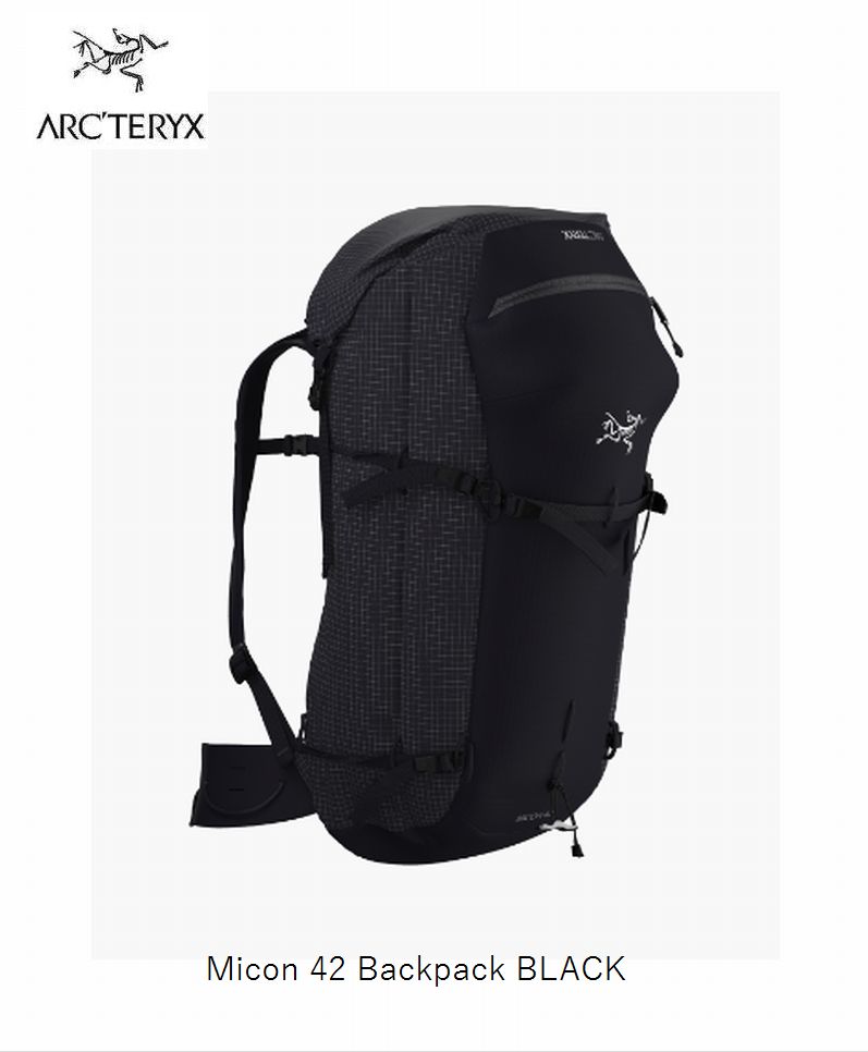 アークテリクス ARC'TERYX Micon 42 Backpack Bk マイコン 42 バックパック レギュラー バックカントリーツアー ...