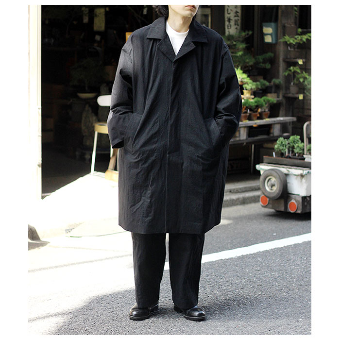 マナベ MANAVE ブラック マルシェコート BLACK Marche Coat MADE IN FRANCE (MA00-24SS-BK)の通販ページ -- アンドフェブストア ...