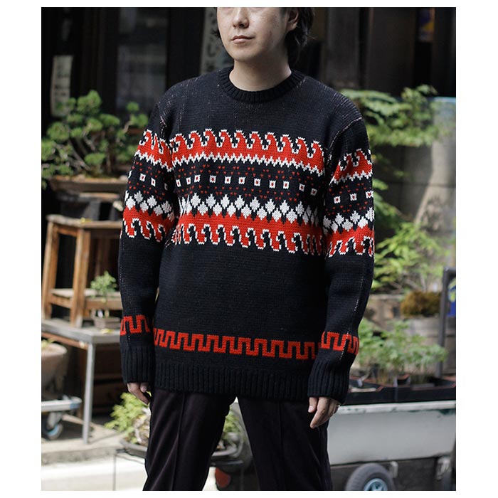 ニードルズ NEEDLES チロリアン クルーネックセーター Crew Neck Sweater - Tirolian (PU318)｜アンド ...