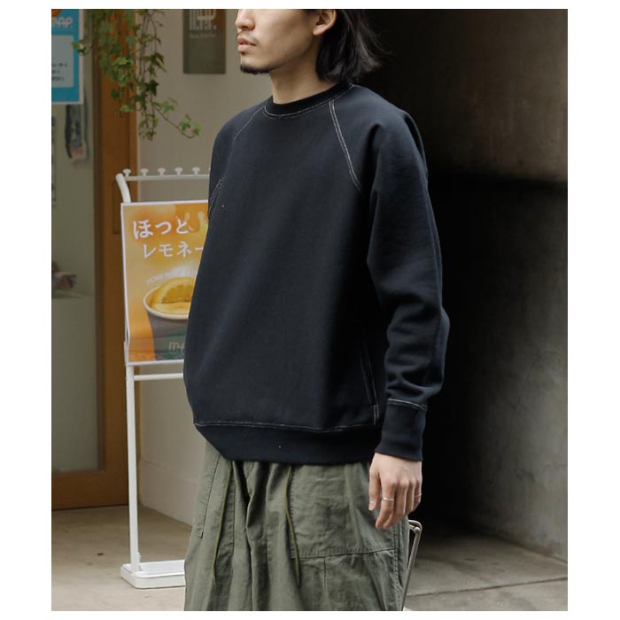 40%OFF セール バトナー BATONER ジャンベルカ 裏毛 クルーネック JUMBERCA URAKE CREW NECK (BN-25SM-011)｜アンドフェブ公式通販