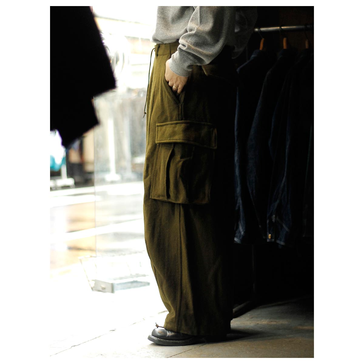 ニードルズ NEEDLES H.D. BDU パンツ ウール アンイーブン ダイ H.D. BDU Pant - Wool Uneven ...