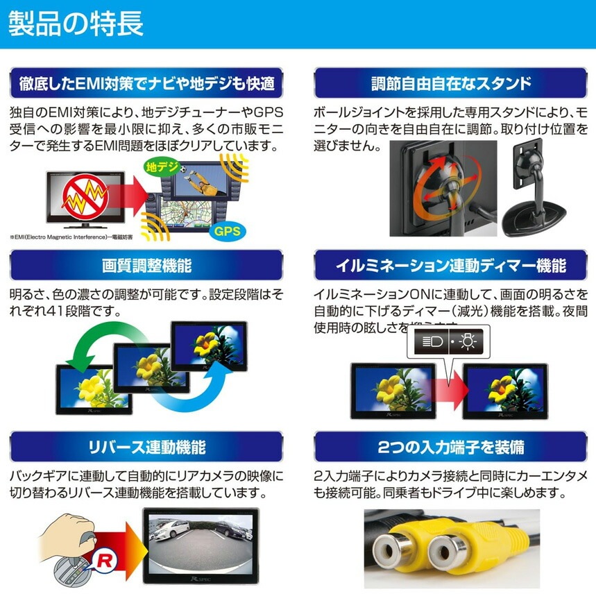 SSM-W5.0II DataSystem データシステム スーパースリムモニター 5インチワイド/ピン端子入力 オンダッシュモニター ...