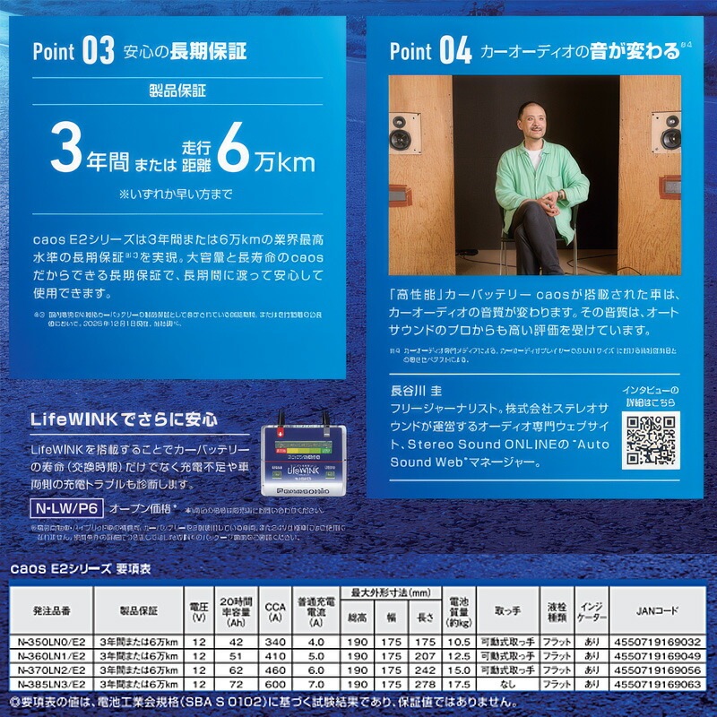 【キャンペーン対象商品】N-385LN3/E2 Panasonic パナソニック caos カオス カーバッテリー EN規格搭載車用バッテリー ...