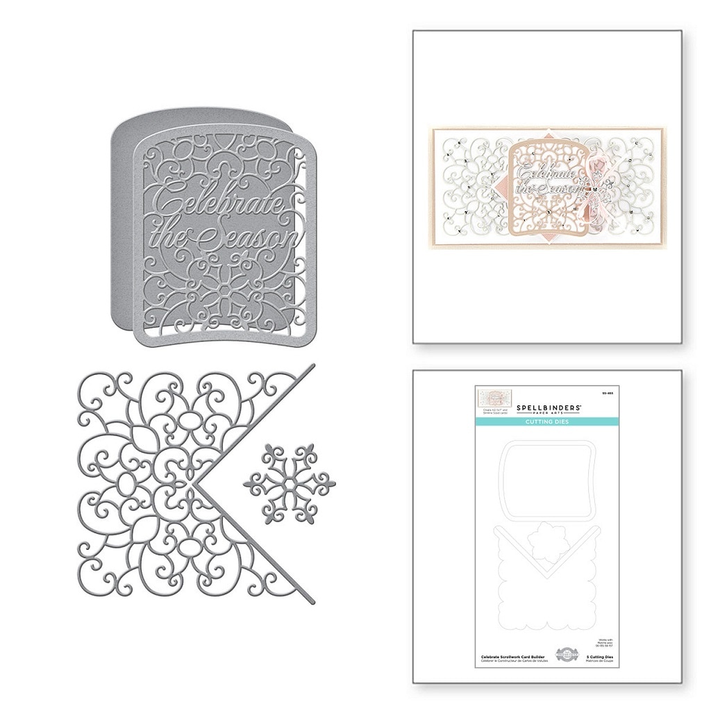 Spellbinders Die - S5-465 Celebrate Scrollwork Card Builder ...