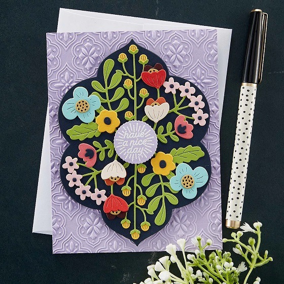 Spellbinders Die - S4-1258 Floral Reflection | Spellbinders,Die ...