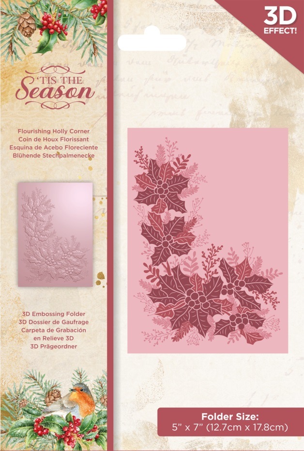 Crafter's Companion 3D Embossing Folder - TTS-EF5-3D-FHC Flourishing ...