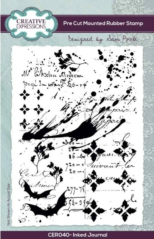 Creative Expressions Cling Stamp - CER040 Sam Poole Inked Journal ...