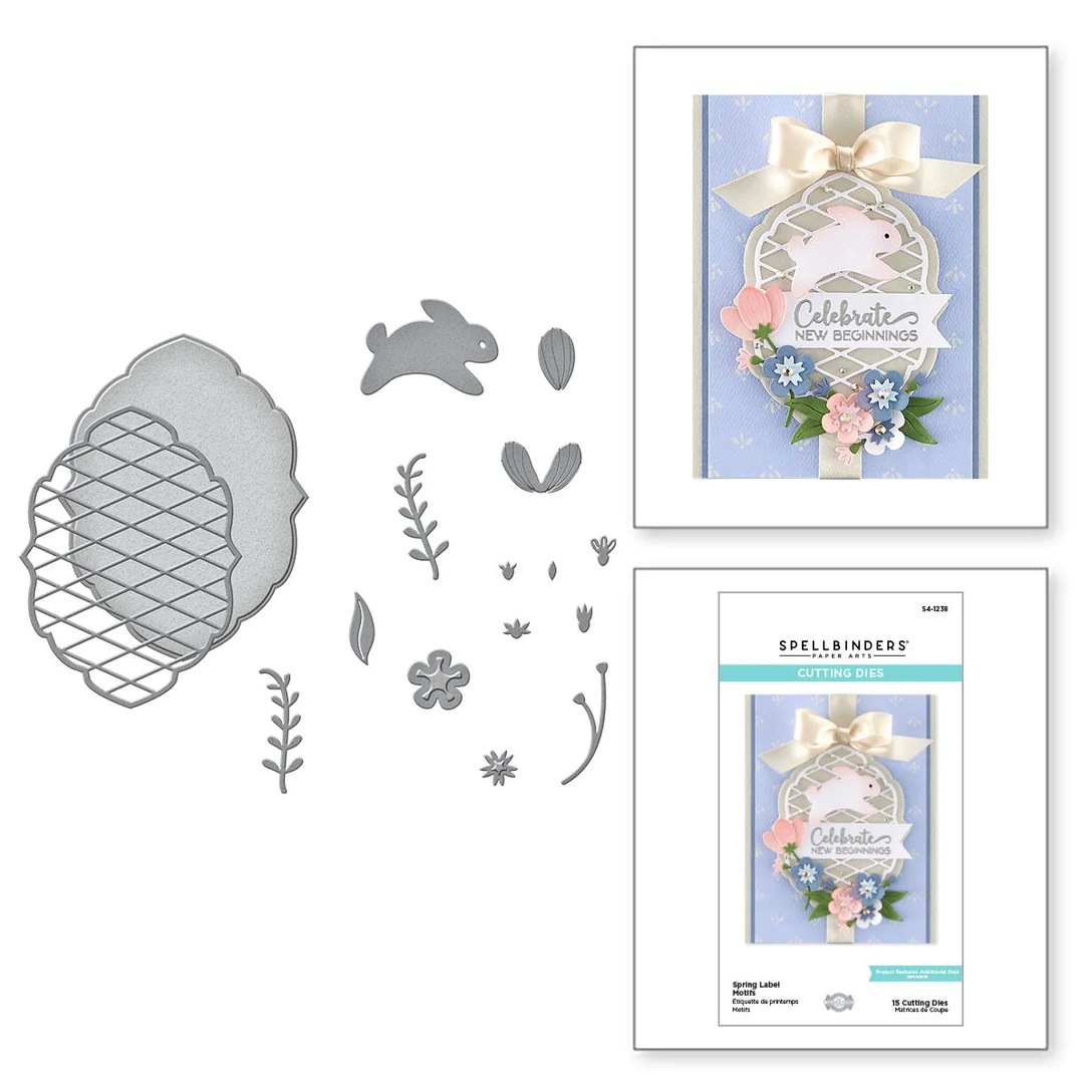 Spellbinders Die - S4-1238 Spring Label Motifs | Spellbinders,Die ...