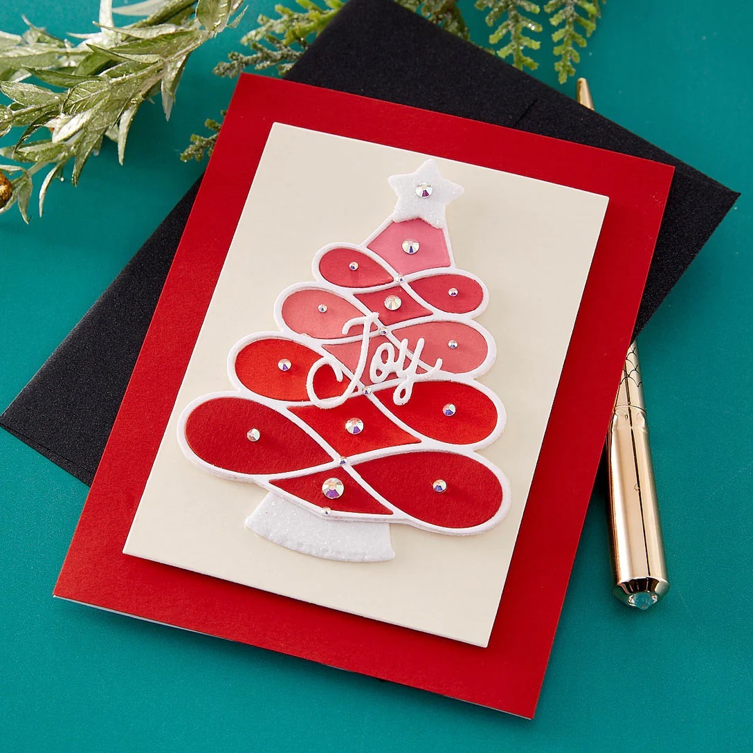 Spellbinders Die - S5-596 Stitched Christmas Tree | Spellbinders,Die ...