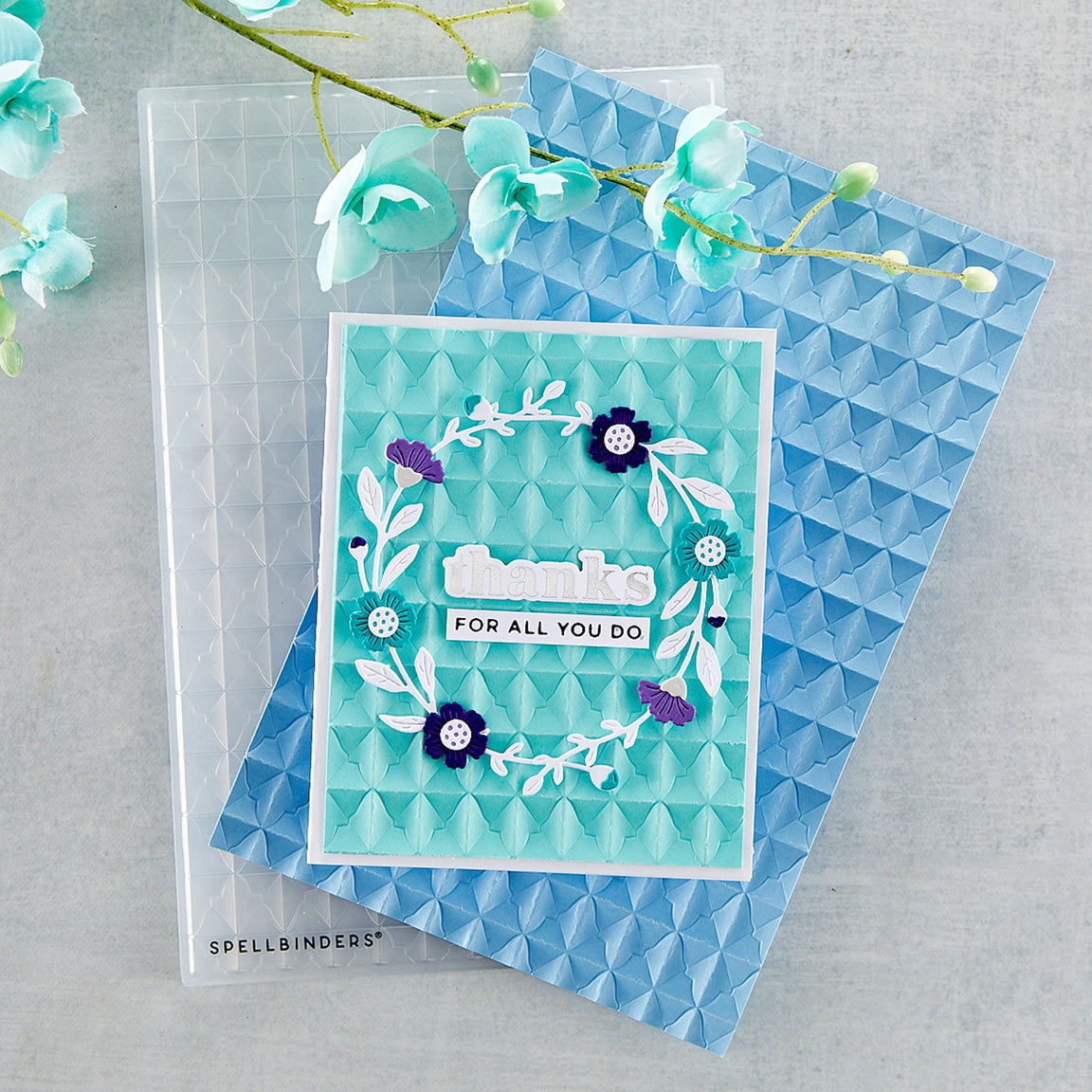 Spellbinders 3D Embossing Folder - E3D-025 Tile Mosaic | Spellbinders ...