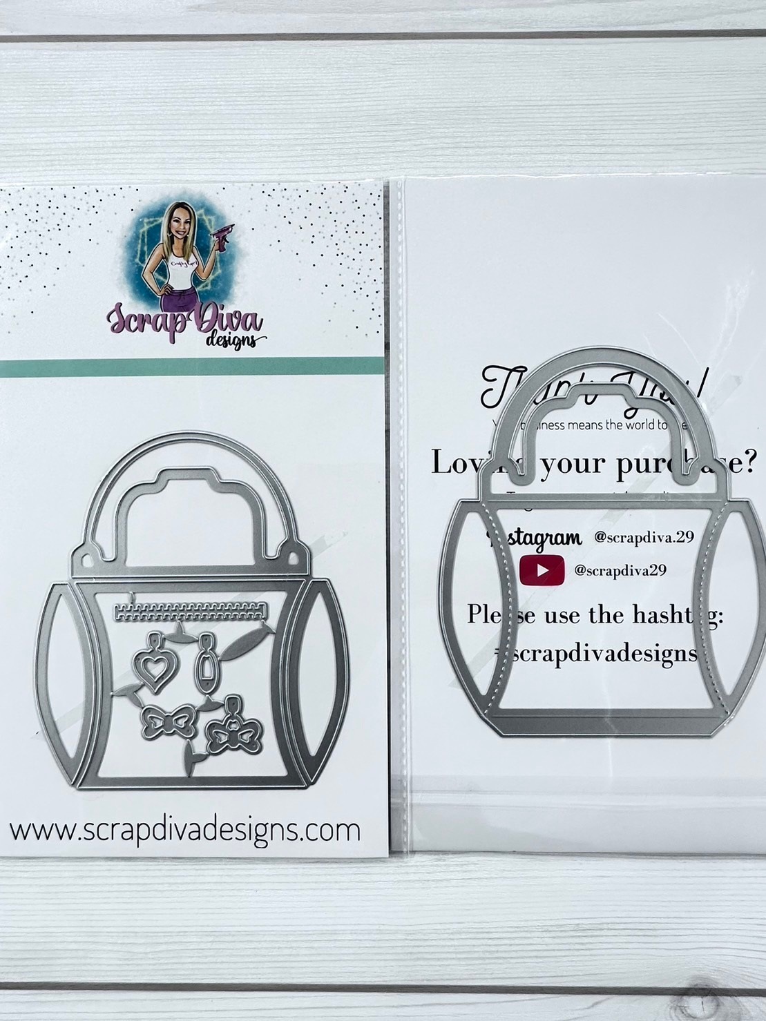 Scrap Diva Designs Die - Purse Pillow Box - Medium | Scrap Diva Designs,Die | Little Angel♪