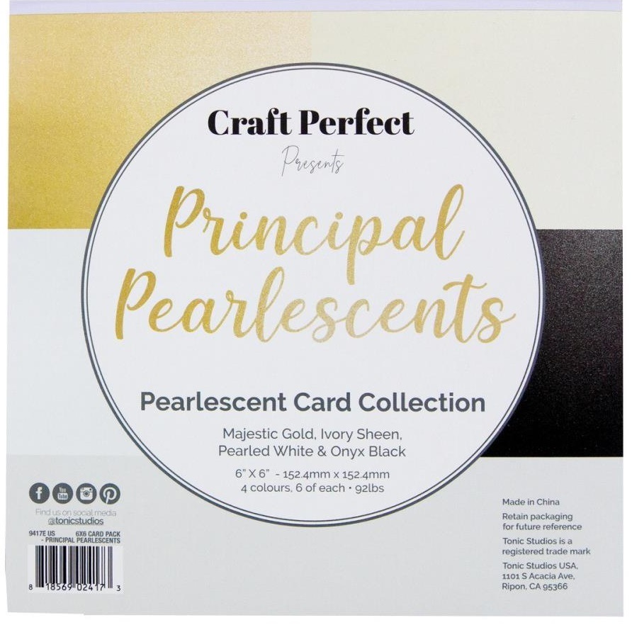 Tonic Studios Craft Perfect Pearlescent Cardstock - 9417E Principal ...