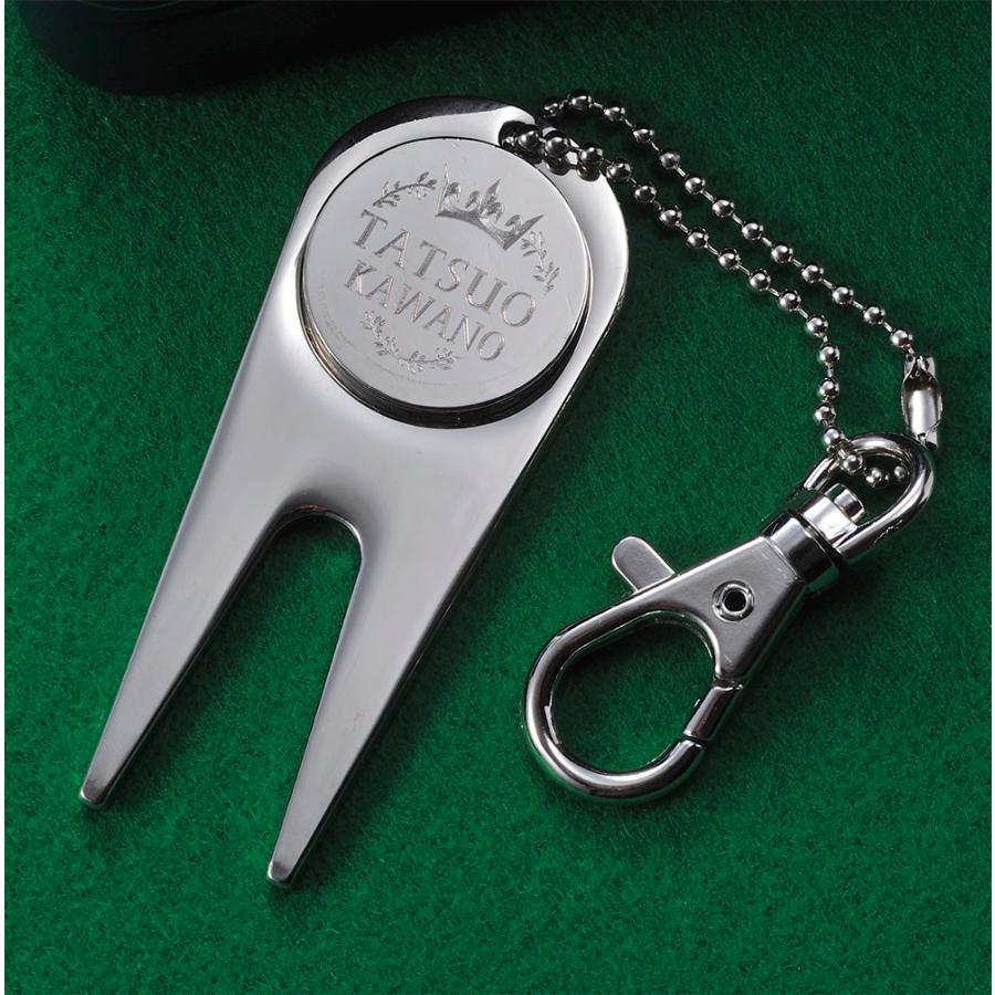 名入れ キーホルダー ゴルフ 磁石式 シルバー グリーンフォーク＆マーカーセット | エンジェリック 公式オンラインストア | 名入れ専門店