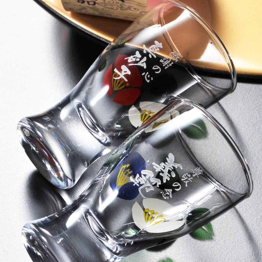 名入れ 椿 吟醸杯 小倉城物語180ml1本ギフトセット | エンジェリック 公式オンラインストア | 名入れ専門店