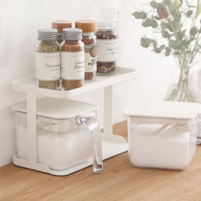 K774 【 調味料ラック ワイド 】 MARNA マーナ 調味料ラック 調味料ポット 調味料ポット専用ラック ワイドタイプ 調味料ケース 調味料 保存容器 ラ【B倉庫】 | 生活雑貨,超便利 ...