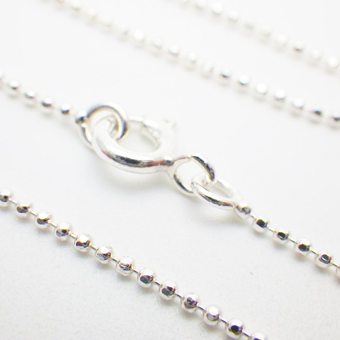 ネックレスチェーンのみ ダイヤモンドボール 金属アレルギー対応 40cm 45cm レディース メンズ 幅0.9mm シルバー925 アクセサリー プレゼント | ネックレスチェーン ...