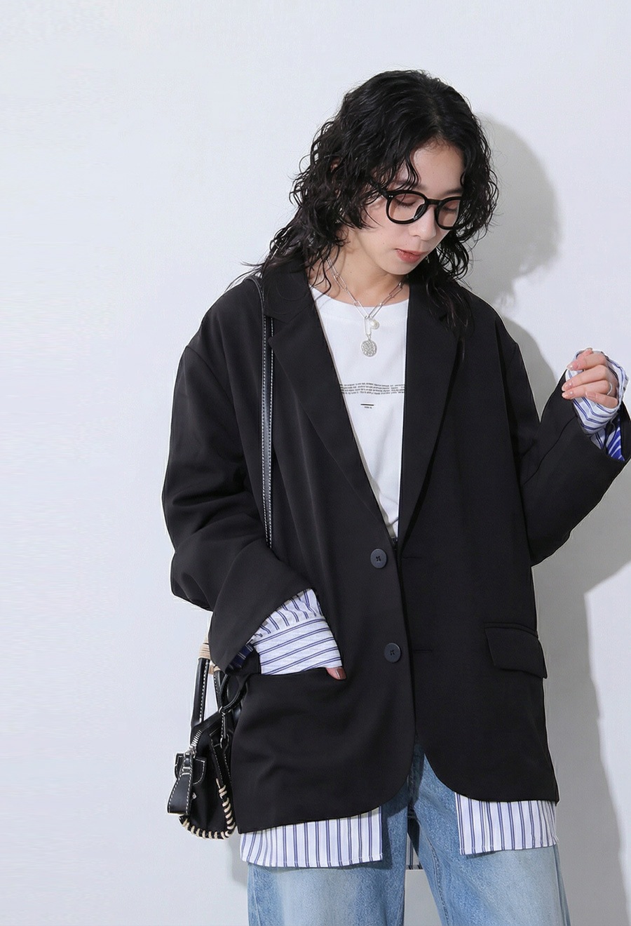テーラードカラー ジャケット メンズ レイヤード風 送料無料・メール便不可 | MENS ALL ITEM | | antiqua公式サイト