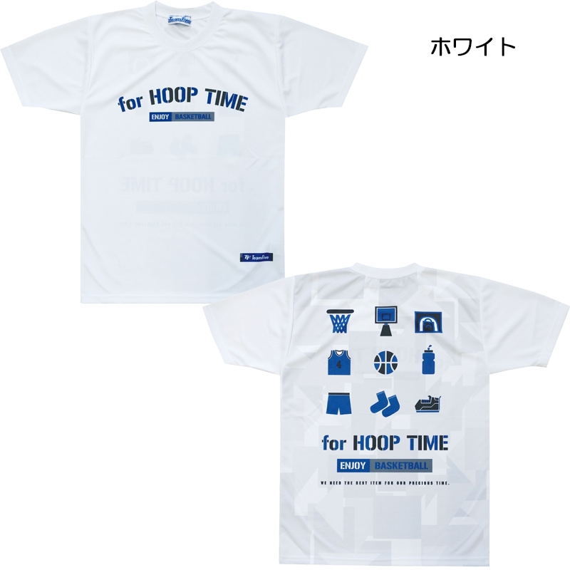 TeamFive チームファイブ 昇華Tシャツ ｢ﾌｫｰ･ﾌｰﾌﾟ･ﾀｲﾑ！｣ AT-0702SU AT-0707SU AT-0708SU エアブラスト バスケ バスケット 練習 Tシャツ ...