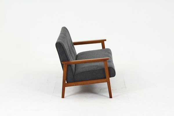 4953980737632 不二貿易 厚手ファブリックソファ ミート 2P GY FB-866 商品コード73763【代引･日時指定･キャンセル不可･北海道沖縄離島配送不可】 -お取リ寄せ ...