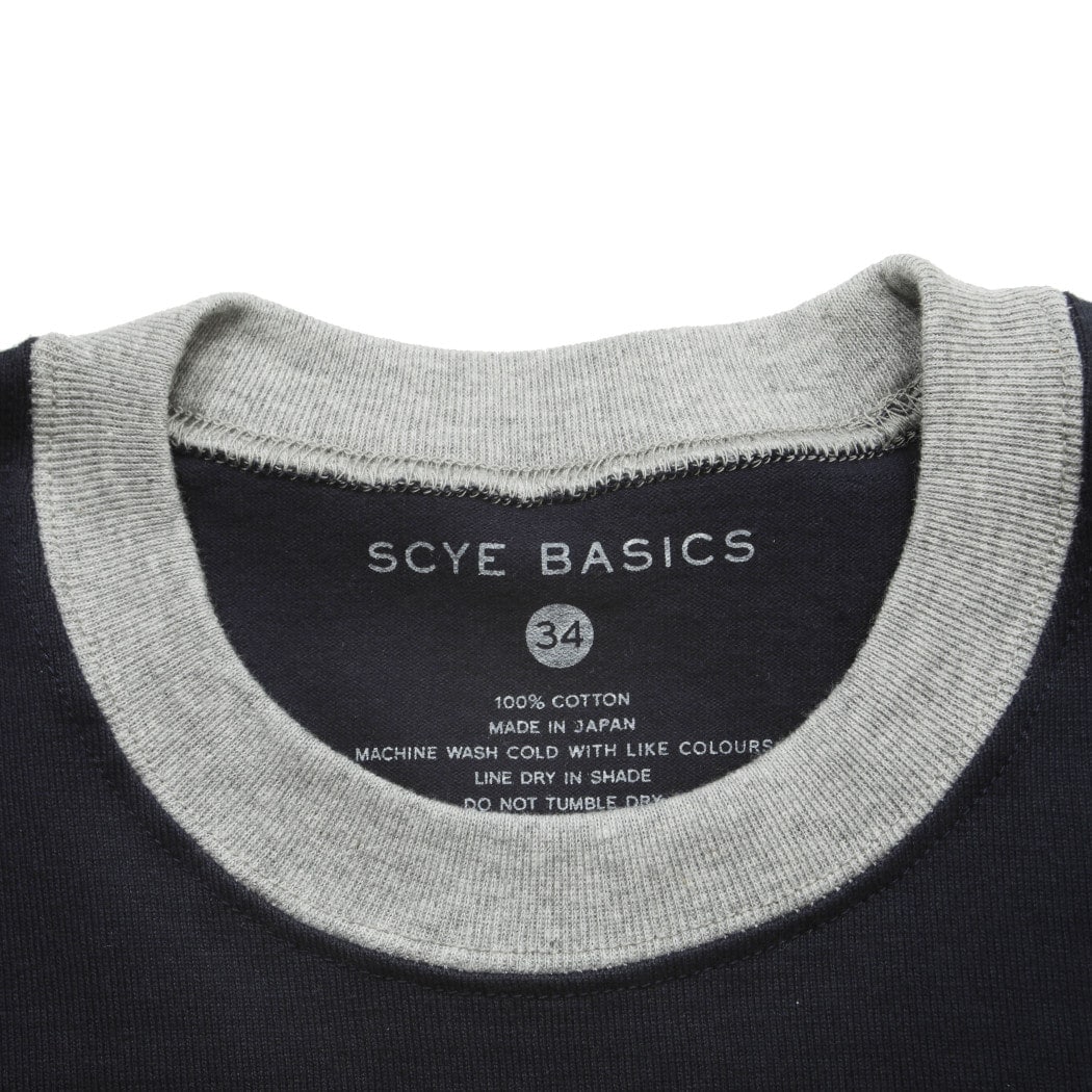 Scye BASICS サイベーシックス Tシャツ ロゴプリント Logo-Printed T-shirt ネイビー | BRAND,S ...