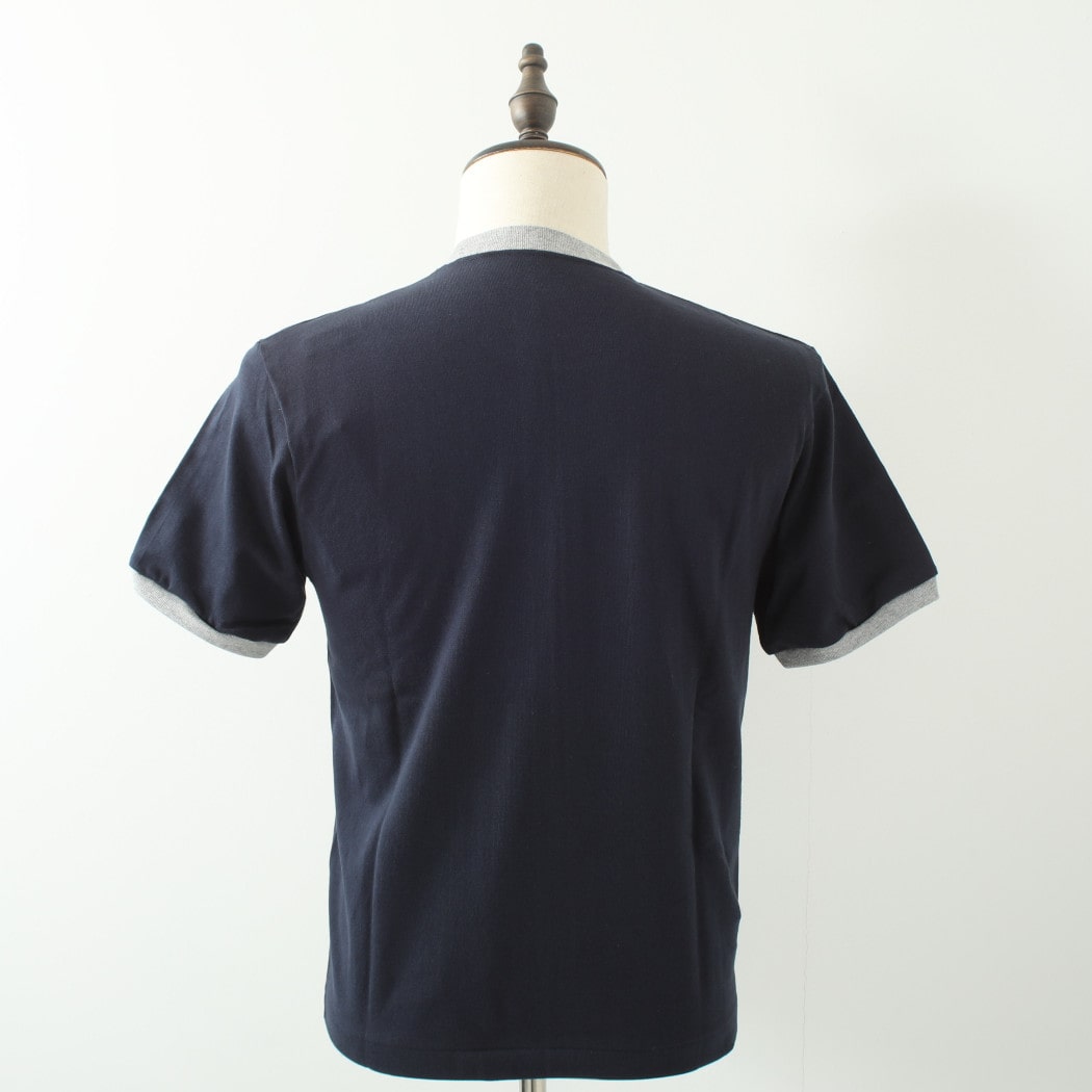 Scye BASICS サイベーシックス Tシャツ ロゴプリント Logo-Printed T-shirt ネイビー | BRAND,S ...