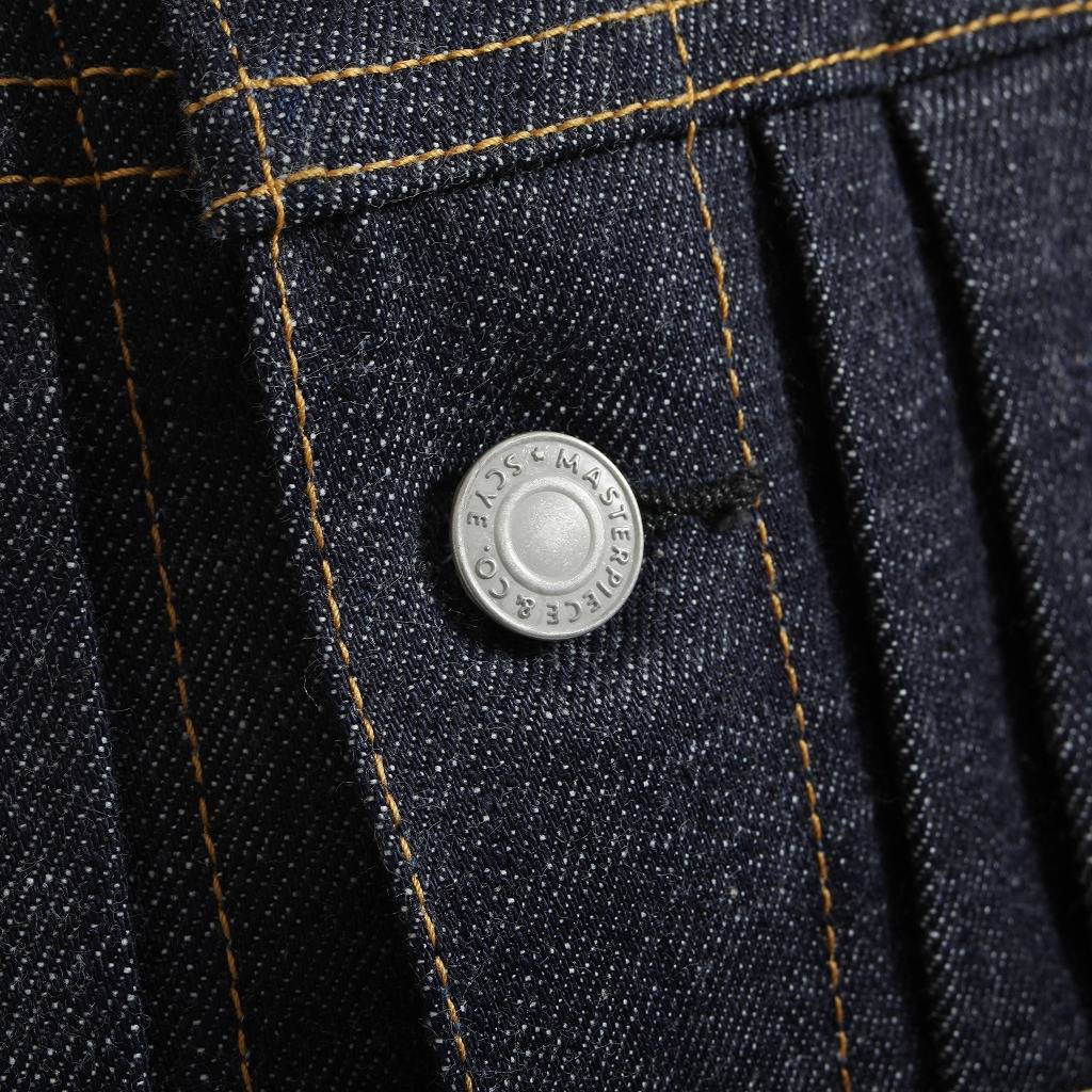 Scye /SCYE BASICS サイベーシックス Selvedge Denim Pivot Sleeve Trucker Jacket ...