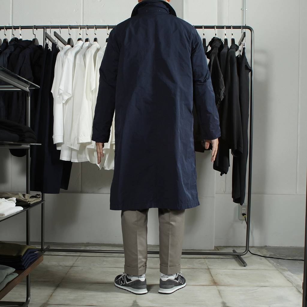 Scye /SCYE BASICS サイベーシックス N/P Garment Dyed Balmacaan Coat バルマカーンコート ...