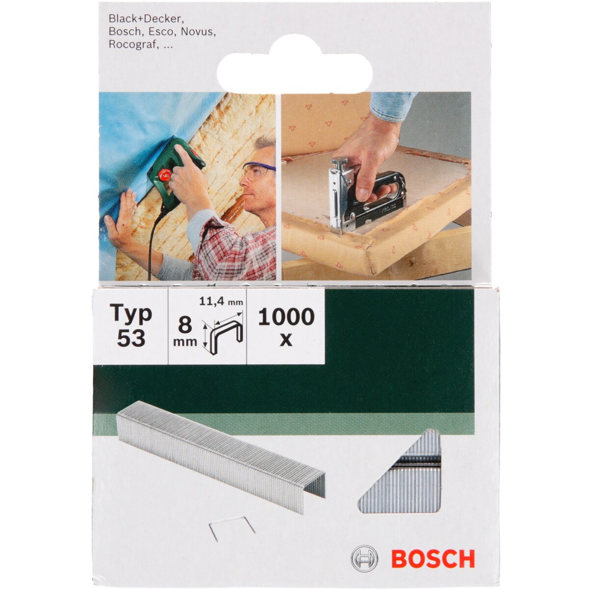 BOSCH [ボッシュ] ステープル 1000本入り 幅11.4mm ST8 | 工具,先端刃物工具,電動タッカー替刃 | アークランズオンライン