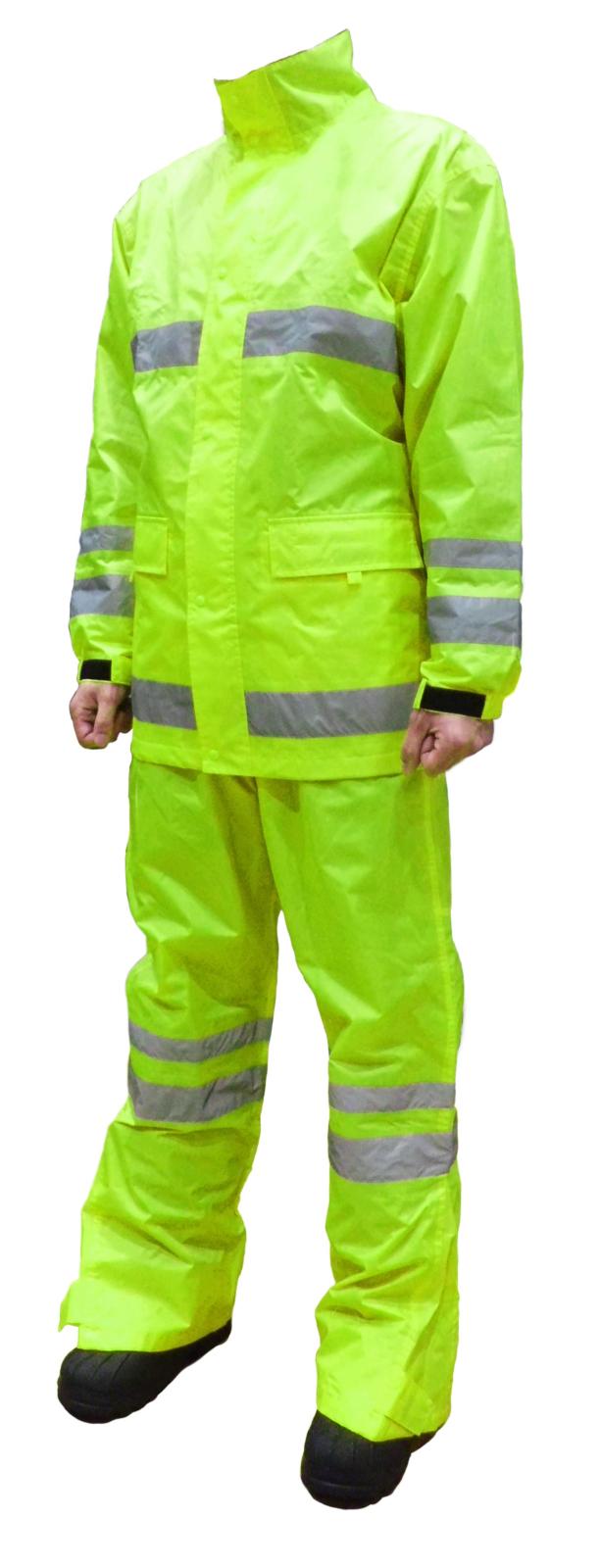 送料無料】カヴァーワーク セーフティレインスクード 蛍光イエロー M