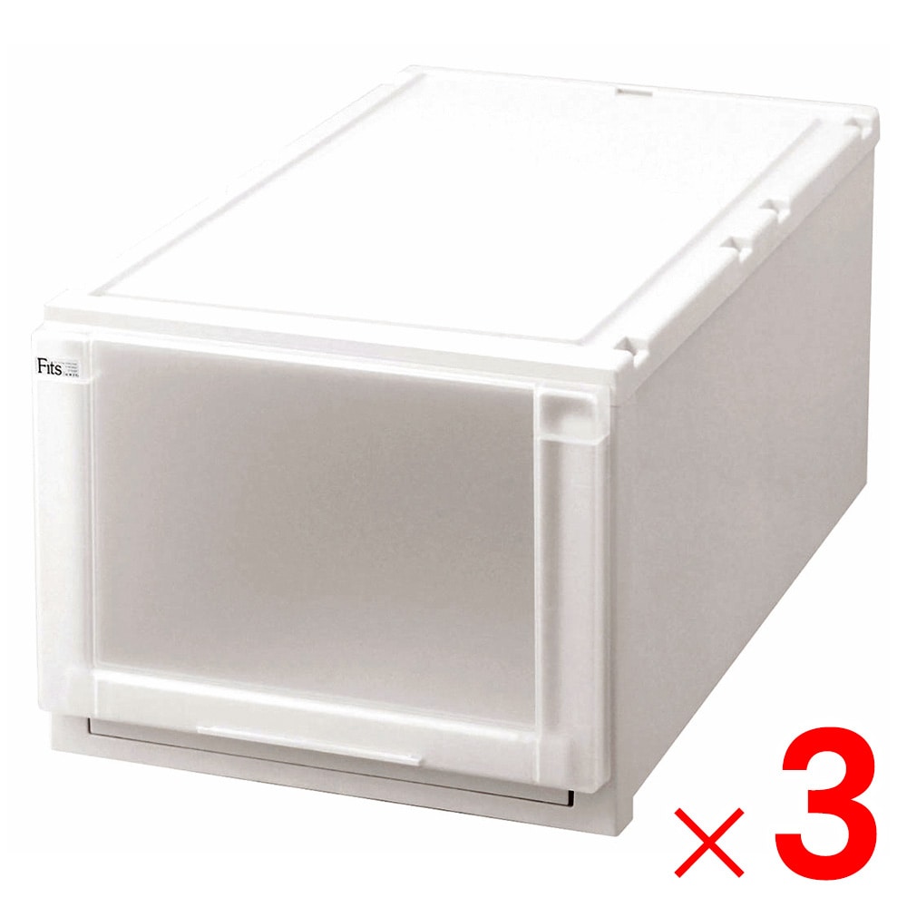 【送料無料】天馬 フィッツユニットL3930 WH ホワイト ×3個 ケース販売 【大型便・時間指定不可】 | 収納・家具,衣類収納,プラ引出 ...
