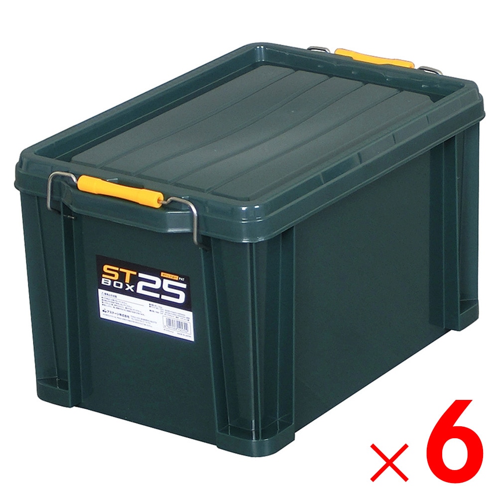 【送料無料】JEJアステージ STボックス 収納ボックス 収納コンテナ #25 ダークグリーン ×6個 ケース販売 | 工具,工具箱・キャビネット,道具箱 | アークランズオンライン