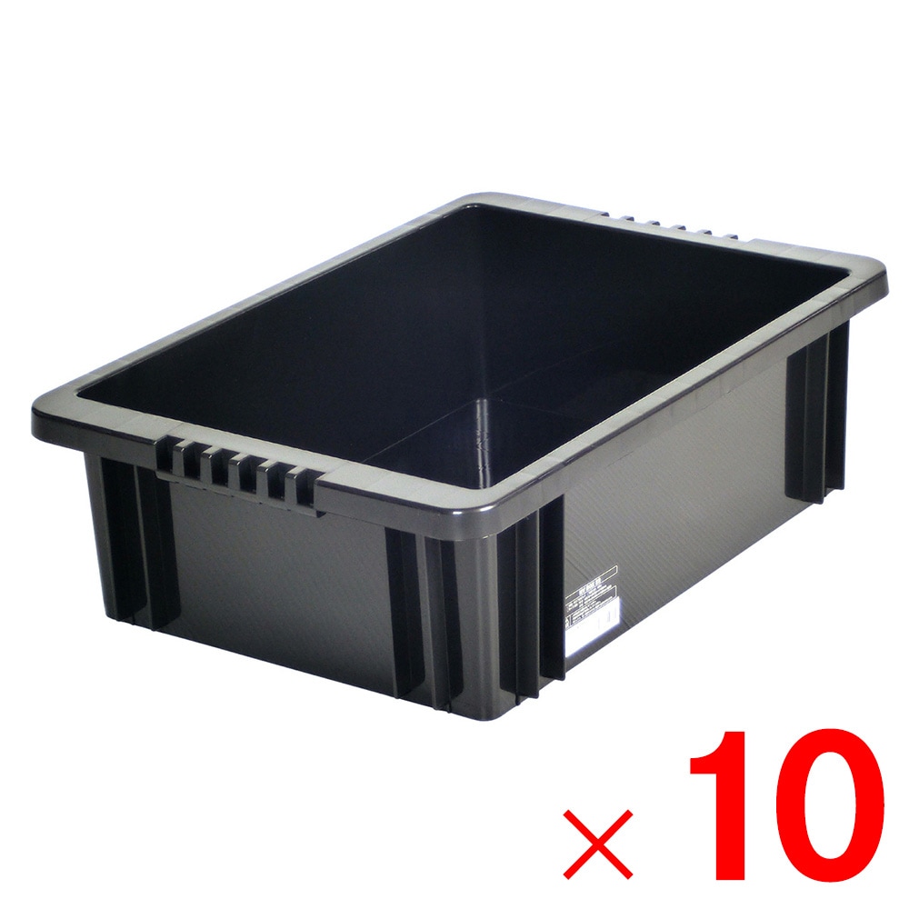 【送料無料】JEJアステージ NVボックス ＃22 ブラック ×10個 ケース販売 【大型便・時間指定不可】 | プラスチック用品,ボックスコンテナ,本体 | アークランズオンライン