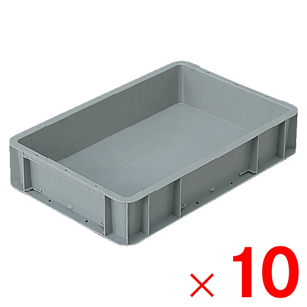 【送料無料】【法人限定】サンコー サンボックス TP341D 水抜き孔無 ライトグレー 201256-00 ×10個 セット販売 【メーカー直送・代引不可・置配不可】 | プラスチック用品 ...