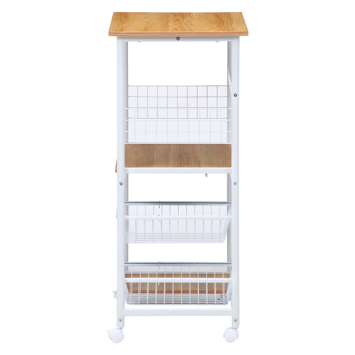 【送料無料】不二貿易 レンジワゴン FBC-9812 WH/NA 【メーカー直送・代引不可・置配不可・配送地域限定】 | 収納・家具,レンジ台・台所収納,レンジ台・家電ラック | アークランズ ...