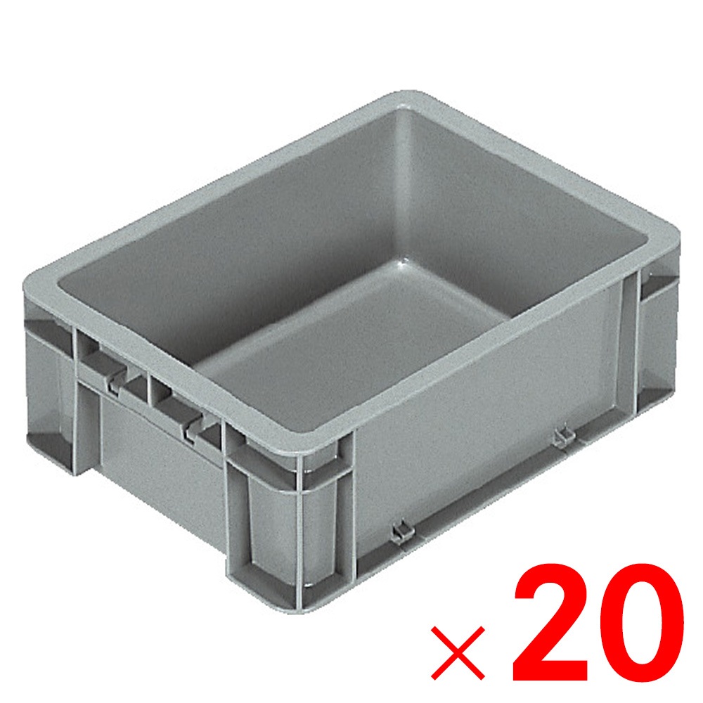 【送料無料】【法人限定】サンコー サンボックス #7-2 ライトグレー 200703-00 ×20個 セット販売 【メーカー直送・代引不可・置配不可】 | プラスチック用品,ボックスコンテナ ...