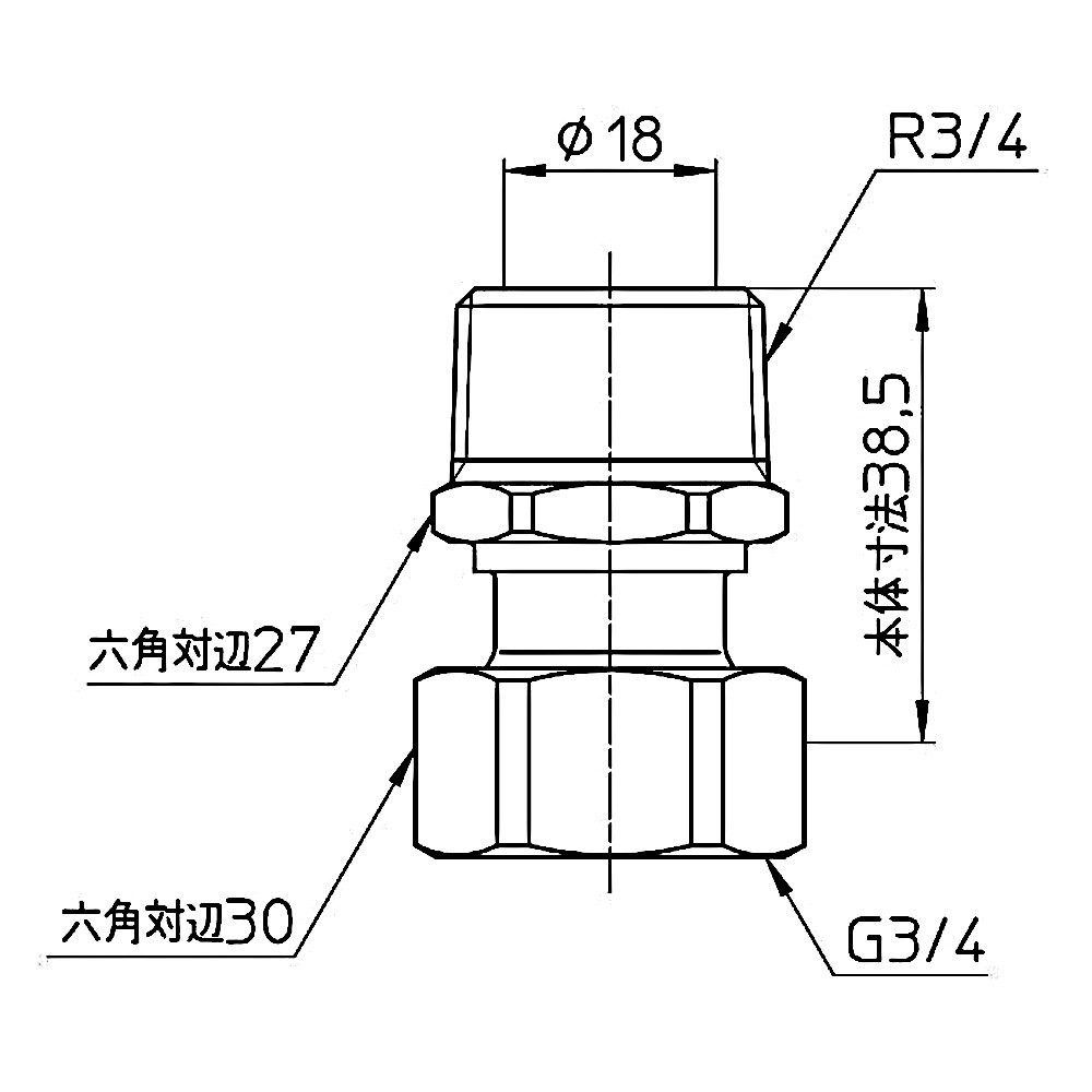 サンエイ SANEI 片ナット付アダプター T84-20 | 水廻り・水道用品,水栓補修パーツ,混合栓部品 | アークランズオンライン