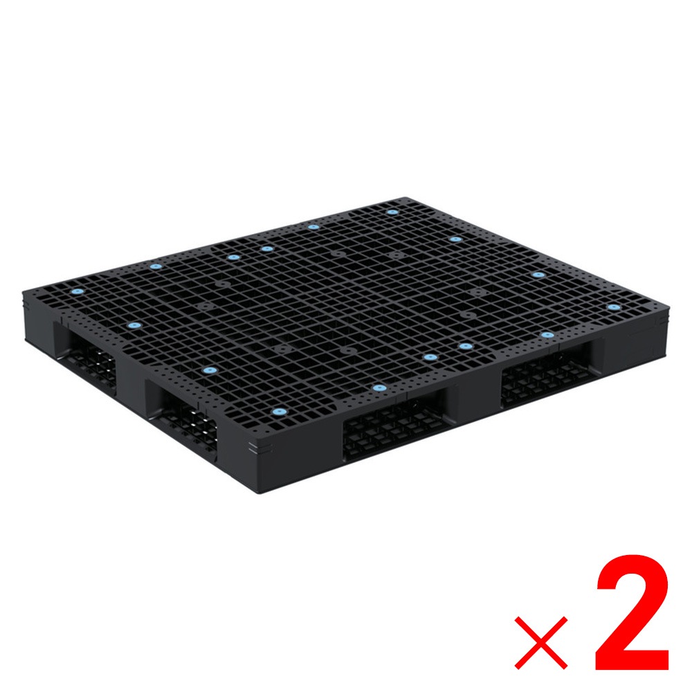 【送料無料】【法人限定】サンコー パレット D4-110132 再生ブラック 813102-01 ×2個 セット販売 【メーカー直送・代引不可 ...