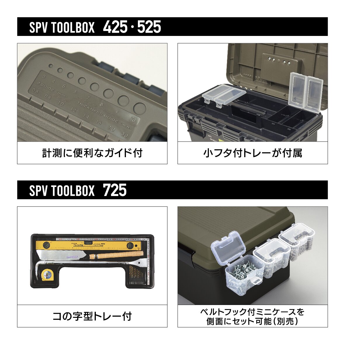 【送料無料】JEJアステージ SPVツールボックス #525 ×4個 ケース販売 | 工具,工具箱・キャビネット,道具箱 | アークランズオンライン