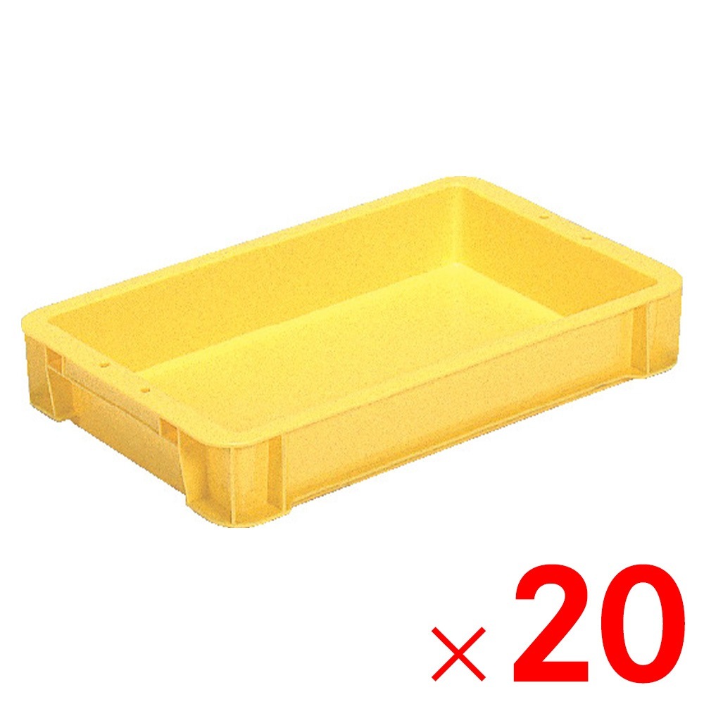 【送料無料】【法人限定】サンコー サンボックス #12-2B 水抜き孔無 イエロー 200672-00 ×20個 セット販売 【メーカー直送 ...