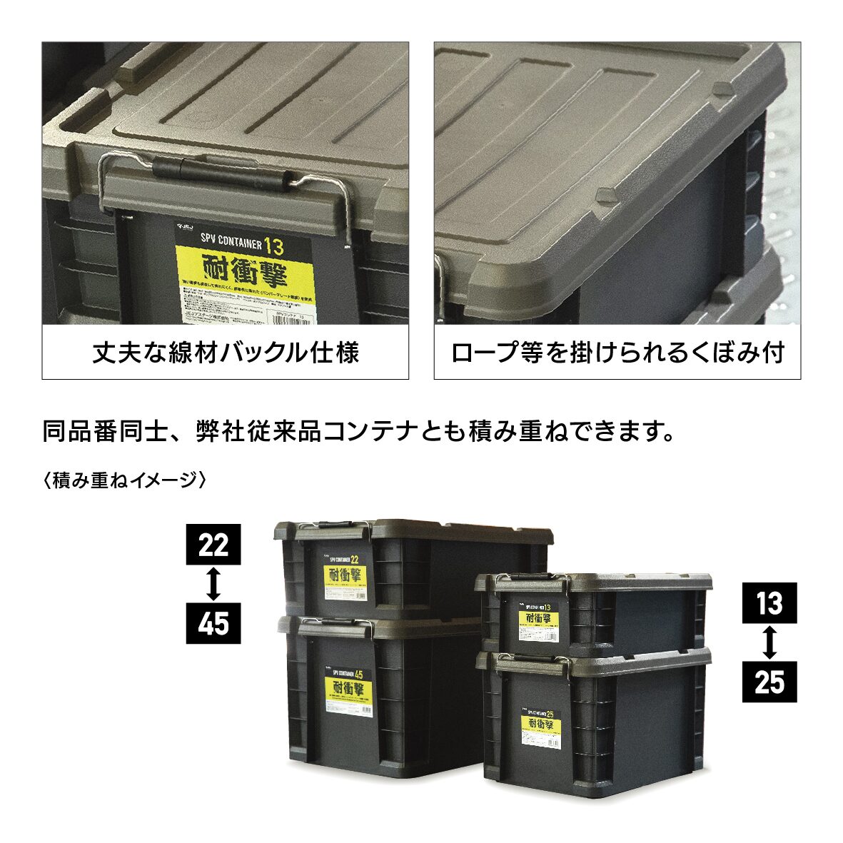 【送料無料】JEJアステージ SPVコンテナボックス #13 ×10個 ケース販売 | 工具,工具箱・キャビネット,道具箱 | アークランズオンライン