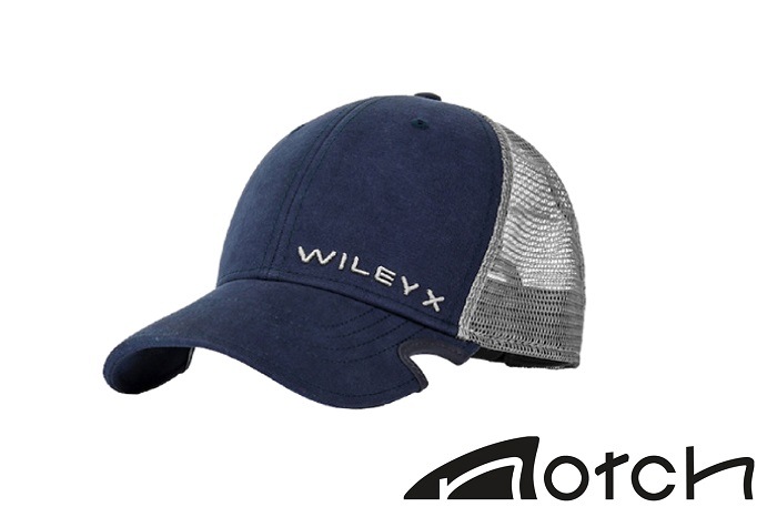 ワイリーエックス ノッチ スナップバック ネイビーブルー メッシュ キャップ 帽子 Notch Cap【【Wiley X正規販売店 ...