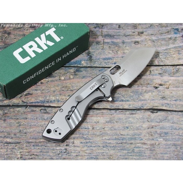 CRKT 5315 ピラー・ラージ ステンレス 折り畳みナイフ,コロンビアリバーナイフ&ツール PILAR LARGE WITH Stainless HANDLE【レターパックプラス配送可 ...