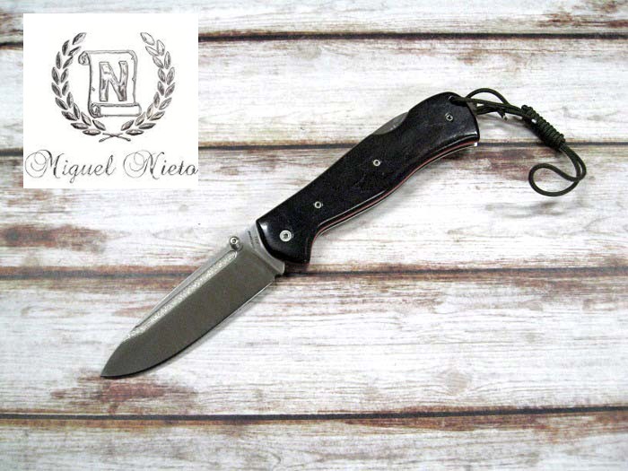 ミゲル ニエト 01-R-08-G ナバハ チェンタウロ XXL ナイフ N695 鋼 グラナディロウッド ハンドル Miguel Nieto ...