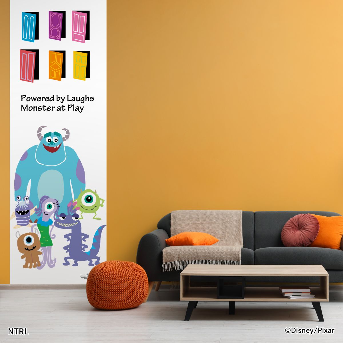 ディズニーキャラクター ピクサー のりなし壁紙 モンスターズ・インク サリー＆フレンズ NTLX-009W のり貼りタイプ 幅約97cm×長さ約265cm 1枚入り | | デジタルプリント ...