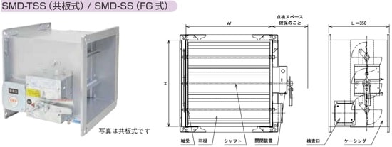 フカガワ 排煙ダンパー SMD-TSS（共板式）/SMD-SS（FG式） | 厨房ﾌｰﾄﾞ・空調換気機,ダンパー | 株式会社旭日達