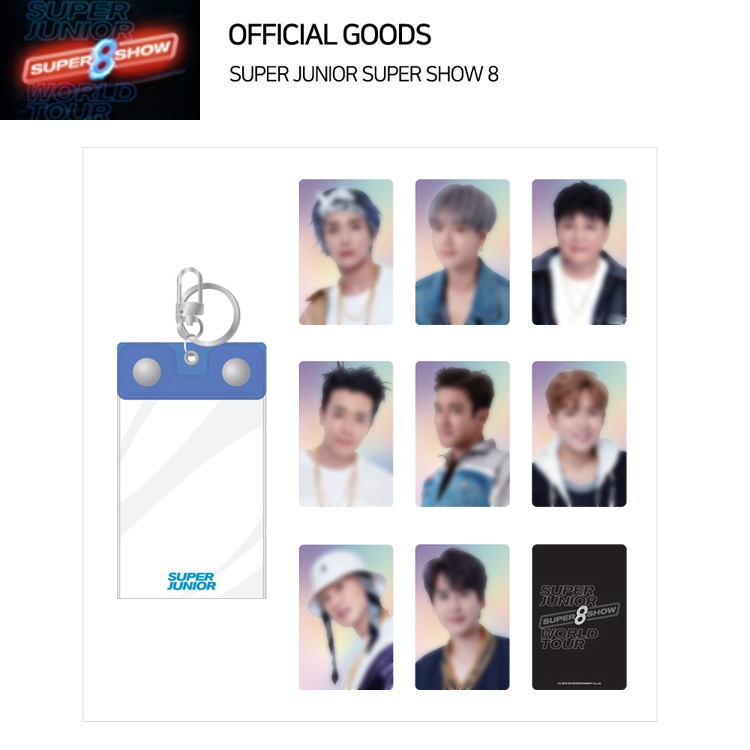 【予約】SUPER JUNIOR PHOTO KEYRING&HOLOGRAM CARD SET「SUPER SHOW8 GOODS」