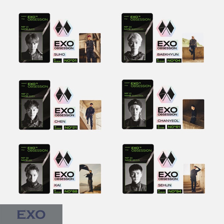 EXO ID CARD+DECO STICKER「SMTOWN&STORE」