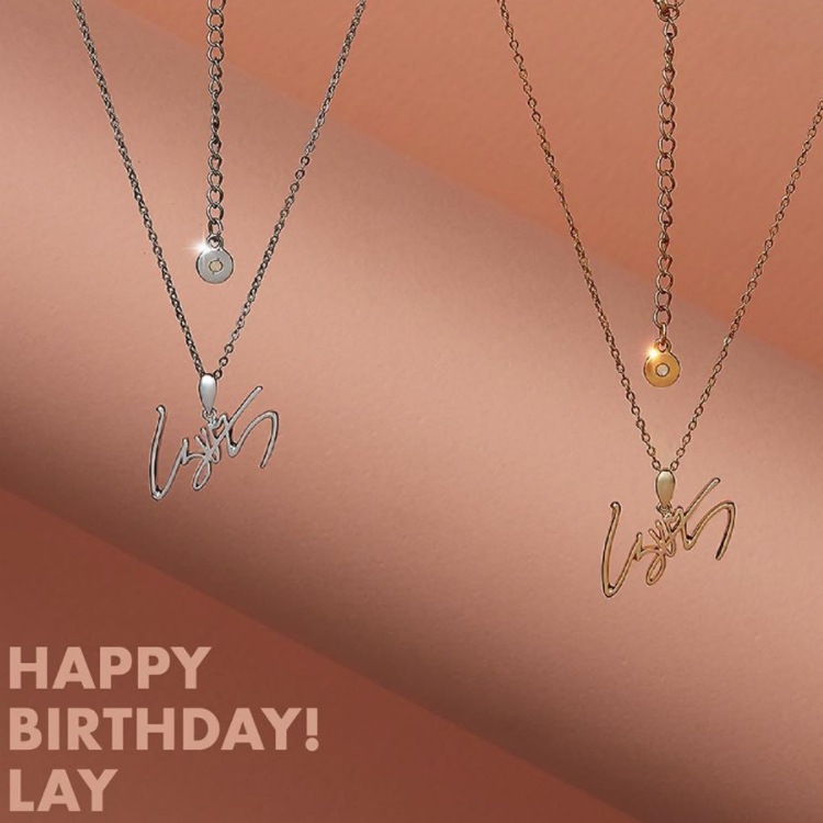 【予約】EXO LAY HAPPY BIRTHDAY NECKLACE「SMTOWN&STORE」